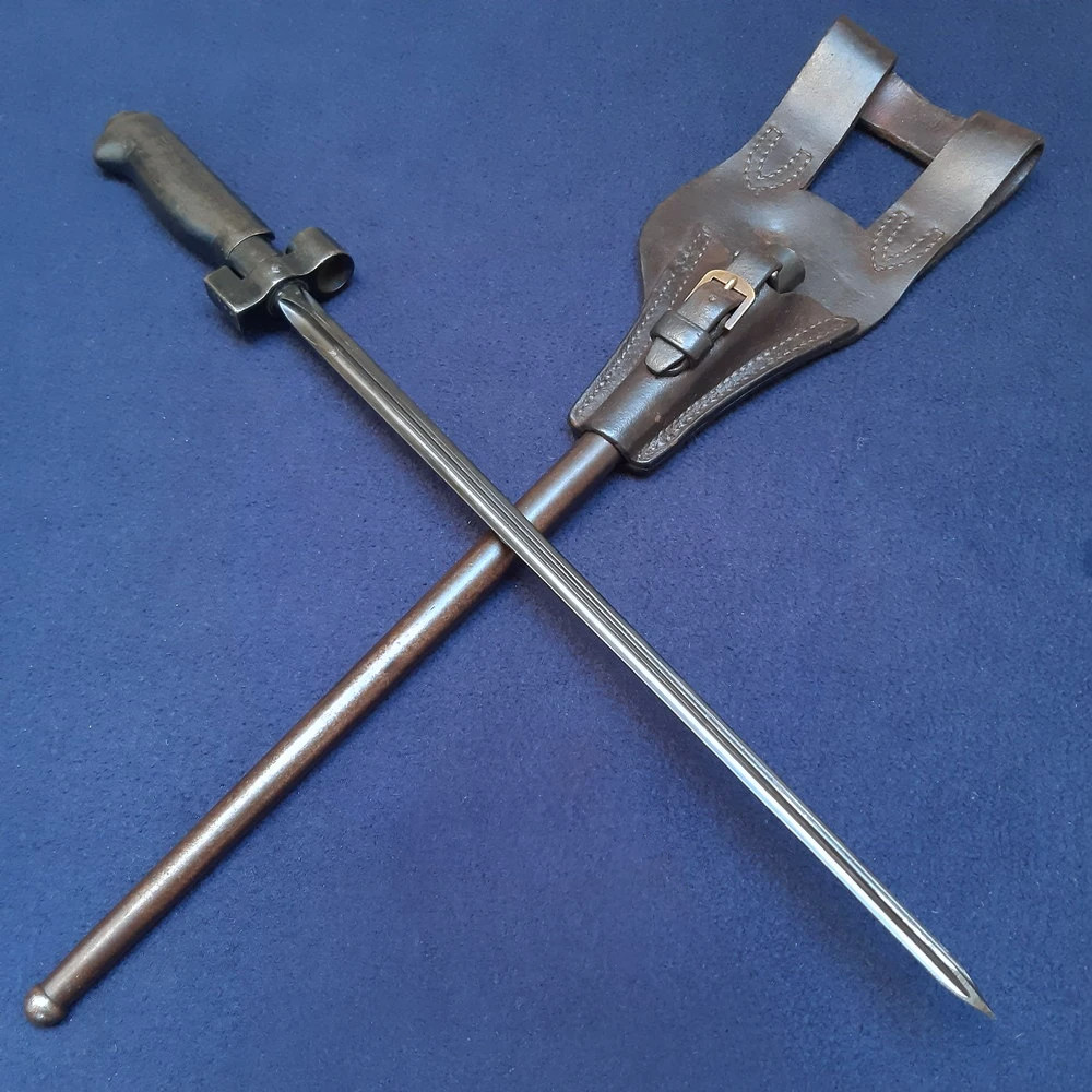 French Arms: French M1886 Lebel Bayonet, Scarce Steel Grip Version